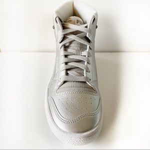 Puma | Shoes | Puma Ralph Sampson High Rise Silver Lthr Sneaker | Poshmark